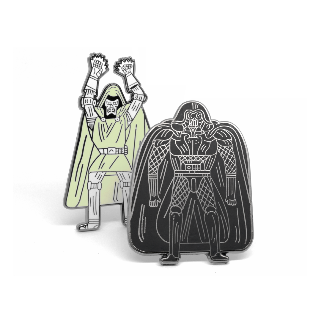 Vader & Doom enamel pin set – PSA Press
