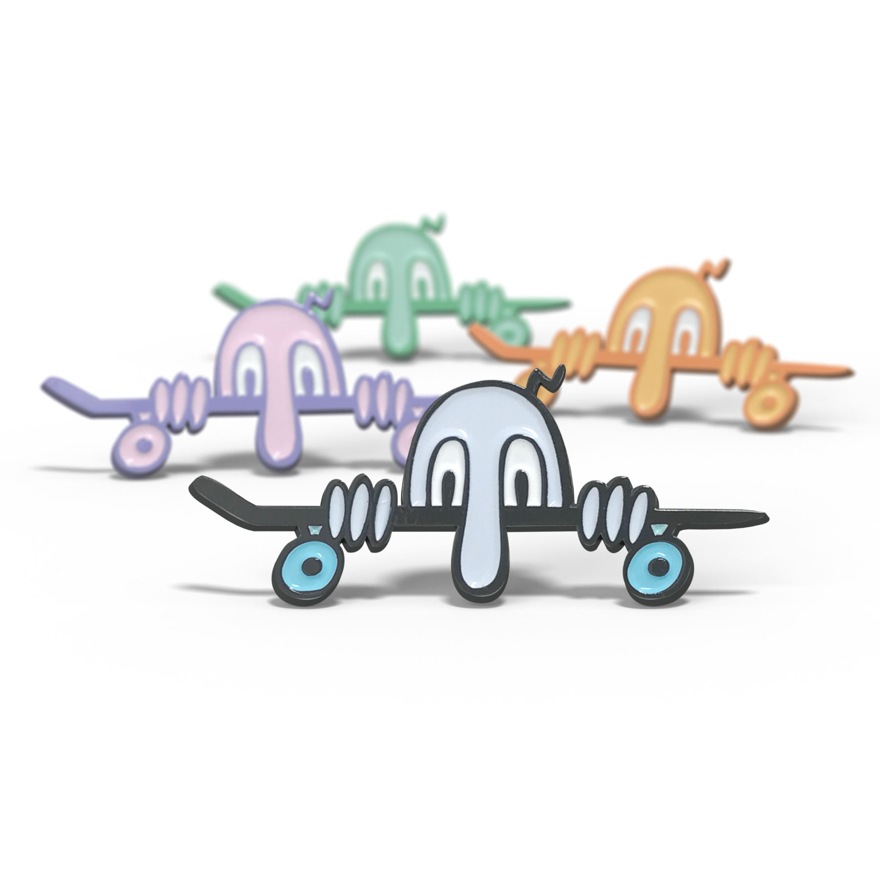 Kilroy Smiley enamel pin – PSA Press