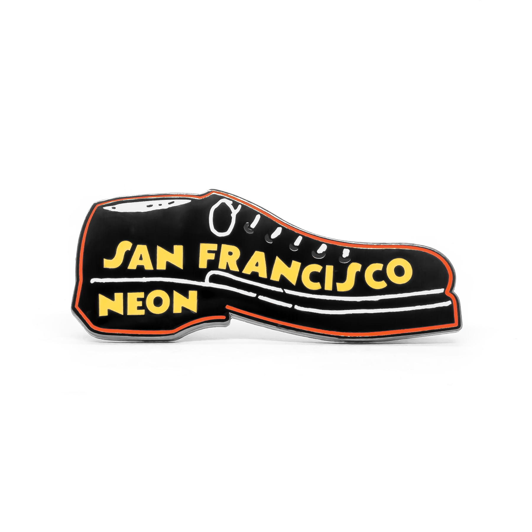 SF Neon enamel pin – PSA Press