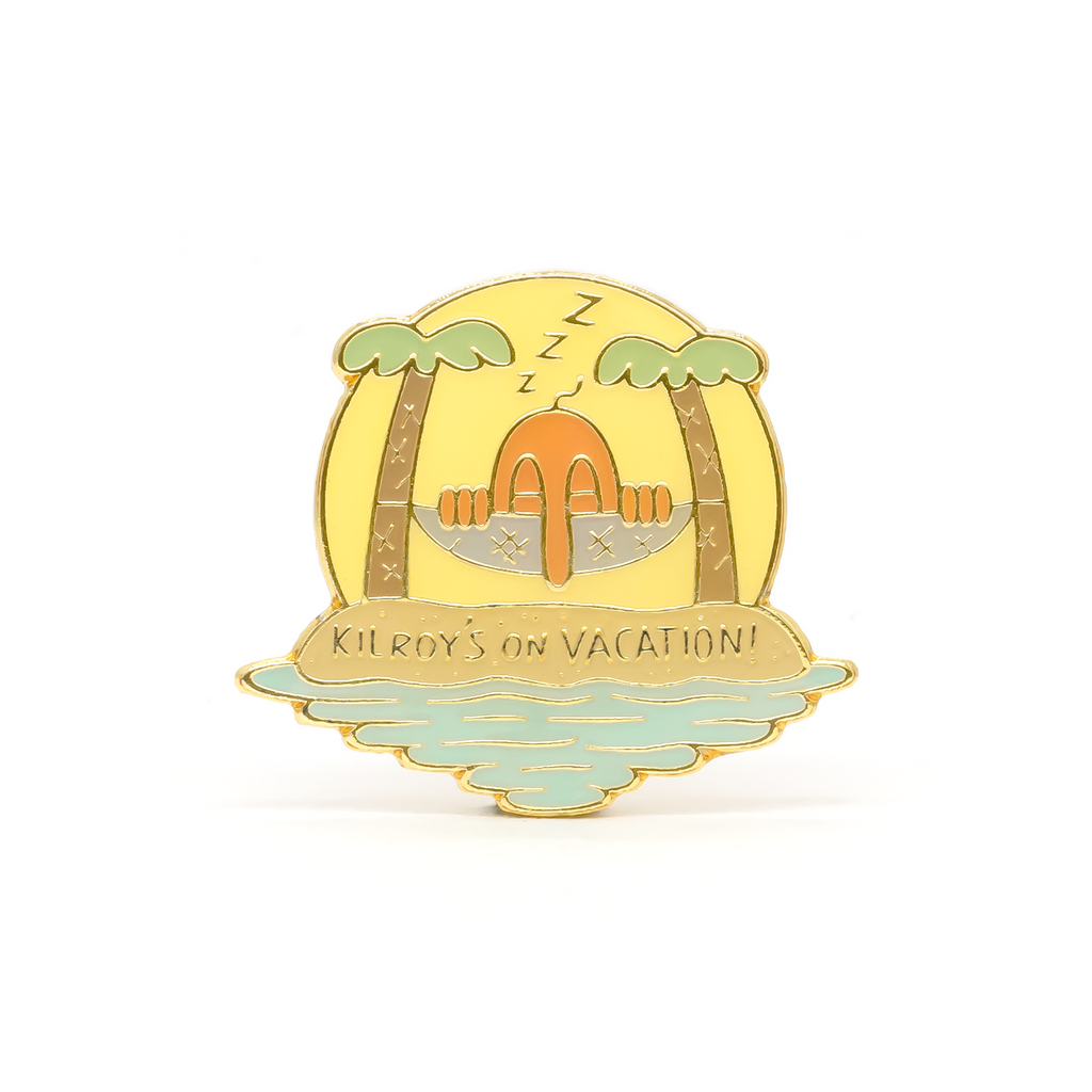 Kilroy Vacation enamel pin – PSA Press