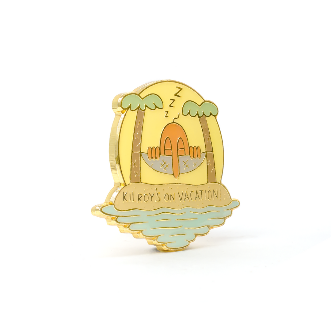 Kilroy Vacation enamel pin – PSA Press